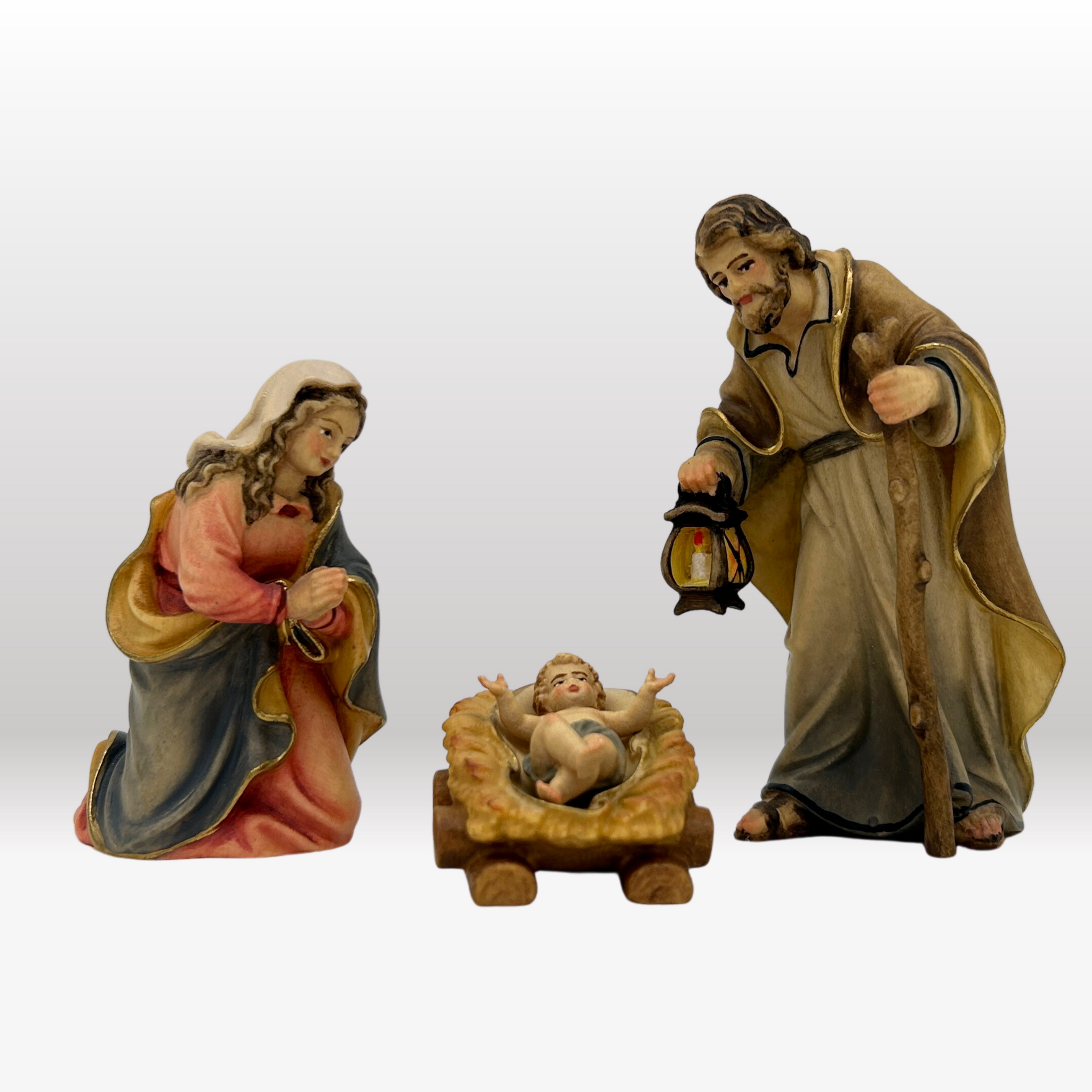 Holy Family set of 3 - Tyrolese nativity I Akantus
