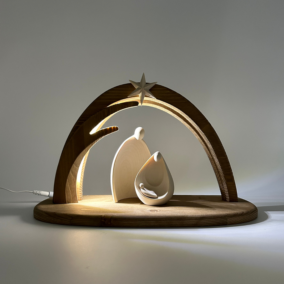 Holy Family set of 2 with stable Leonardo - Ambiente Design