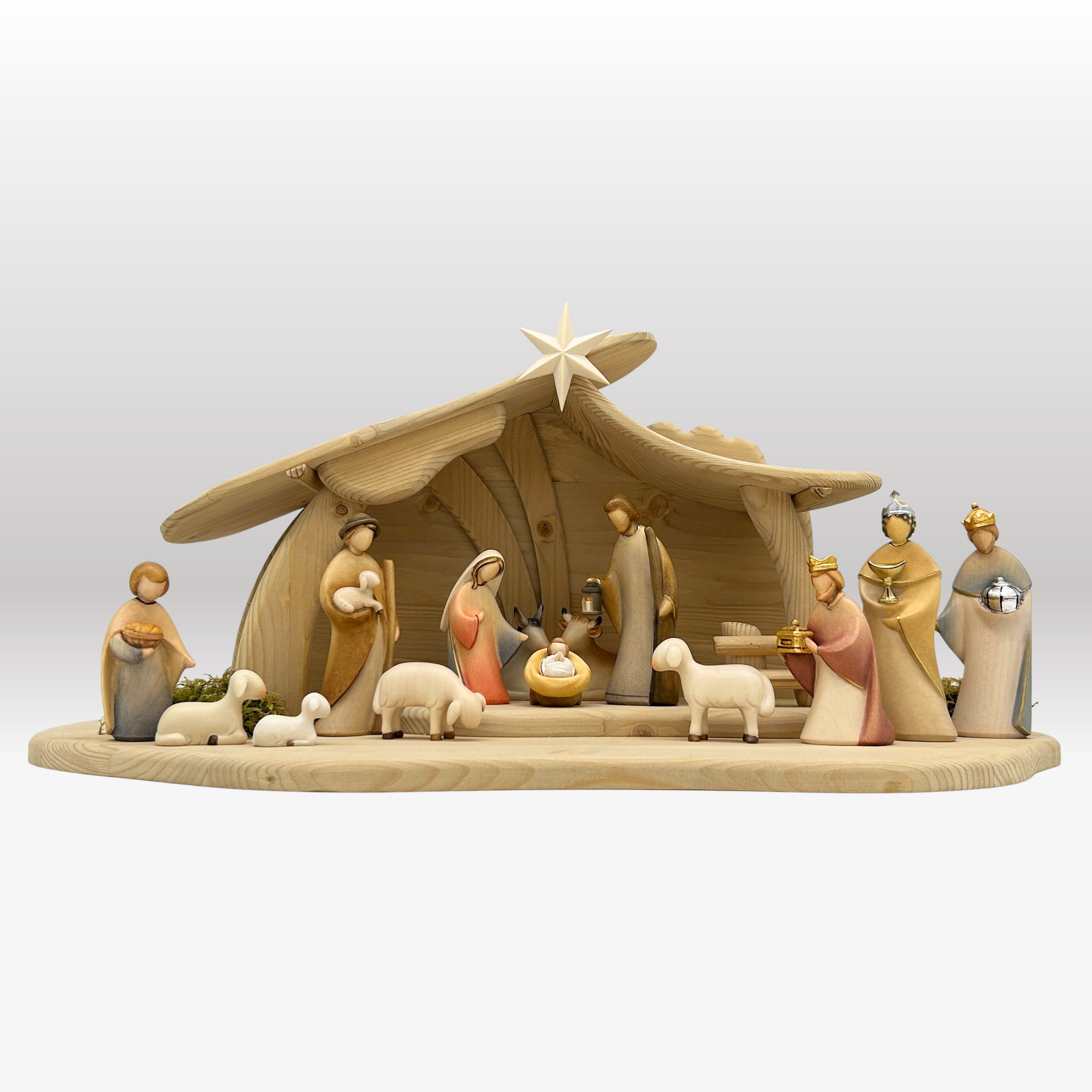 Jetzt kaufen Nativity set with stable Holy Night large (14 figures ...