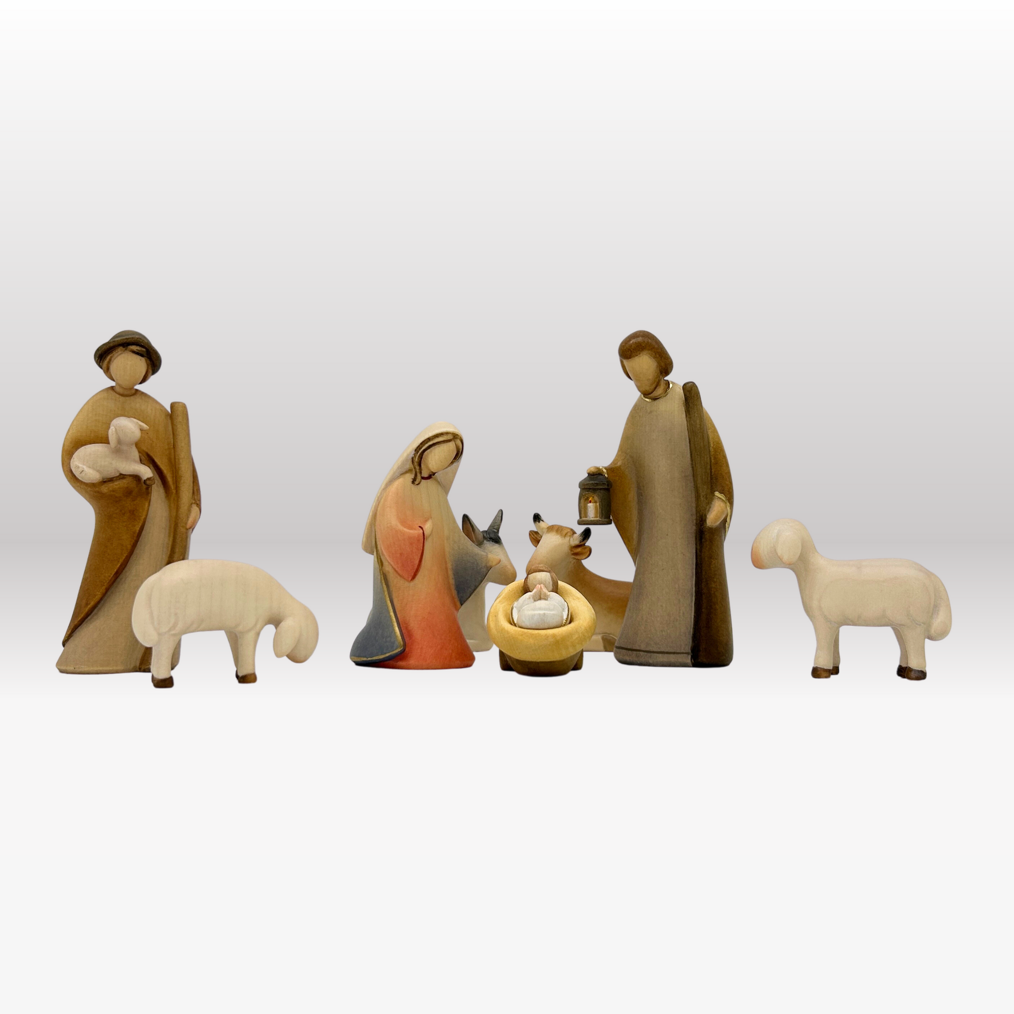 Nativity figures set without stable (8 figures) - Leonardo nativity