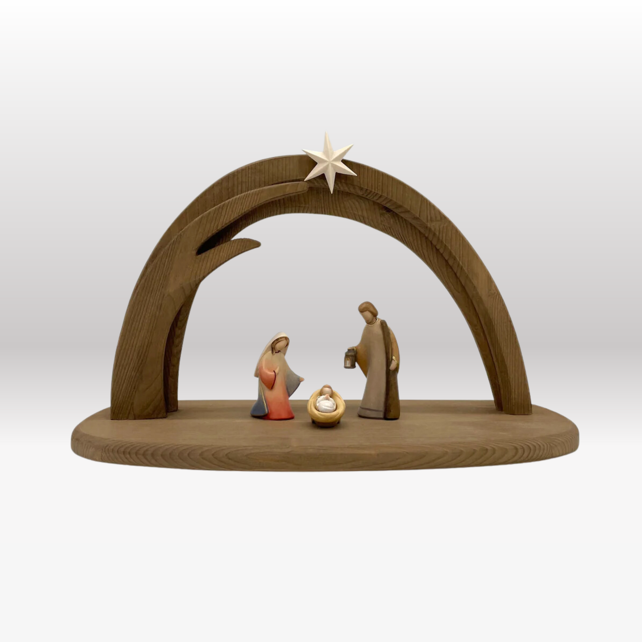 Jetzt kaufen Holy Family set of 3 with modern stable - Leonardo ...