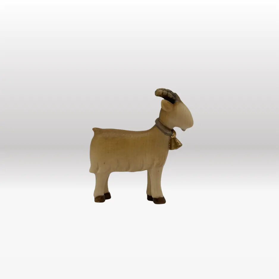 Goat nativity figures painted by Leonardo