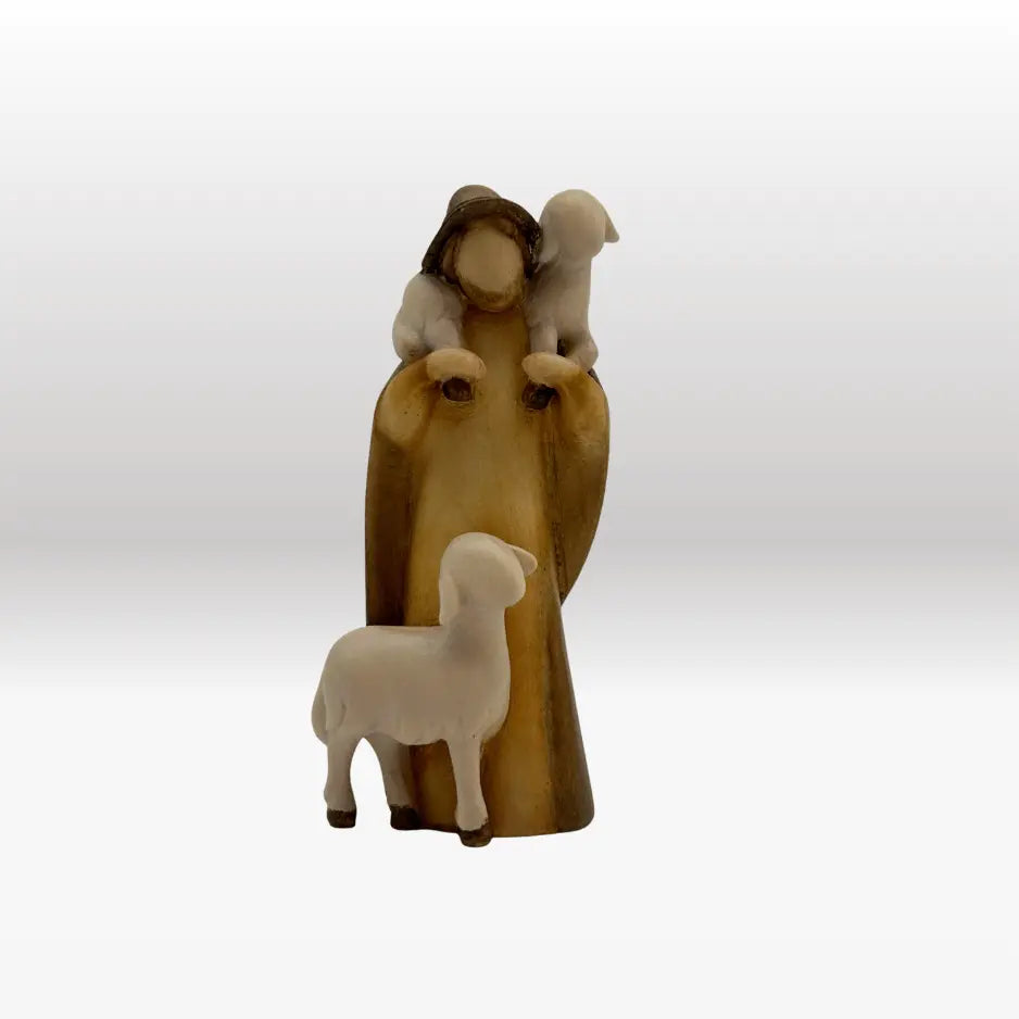 Shepherd with two sheep - Leonardo nativity colored