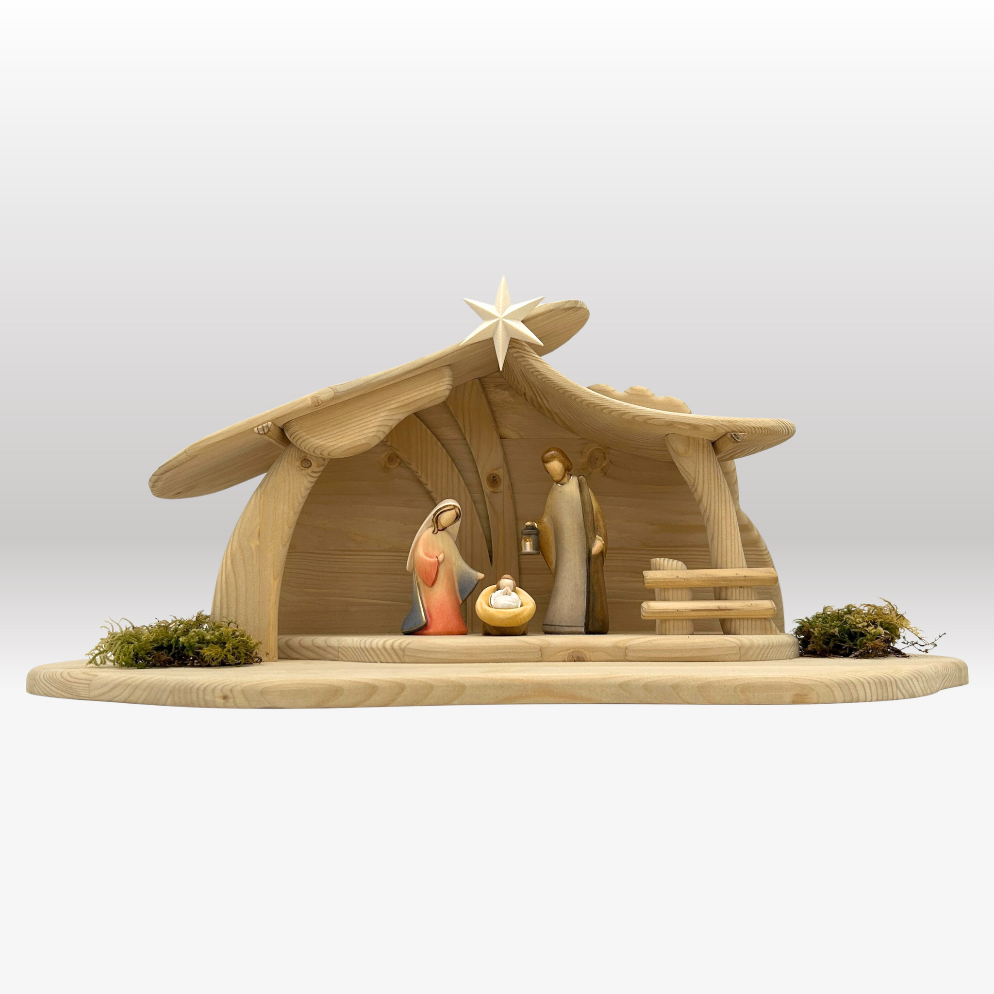 Jetzt kaufen Holy Family set of 3 with stable Holy Night large ...