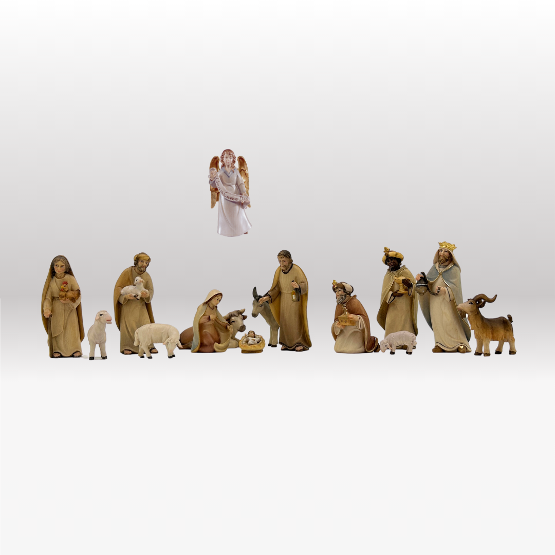Nativity figures set without stable (15 figures) - Light nativity I Akantus